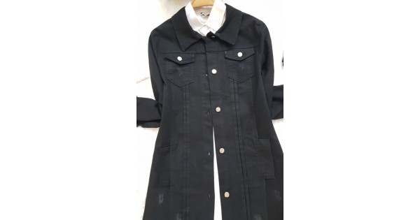 Shirt Collar Buttoned Side Pocket Denim Jacket