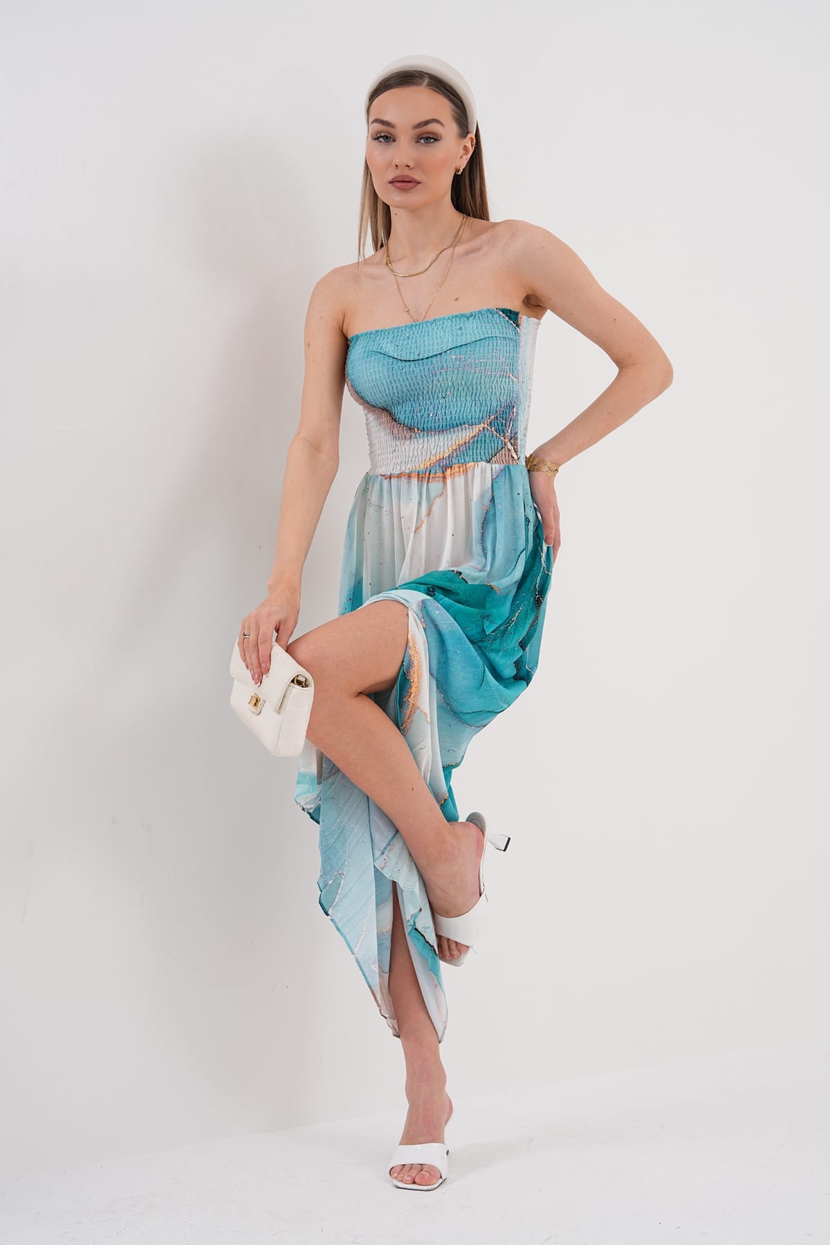 STRAPLESS DRESS